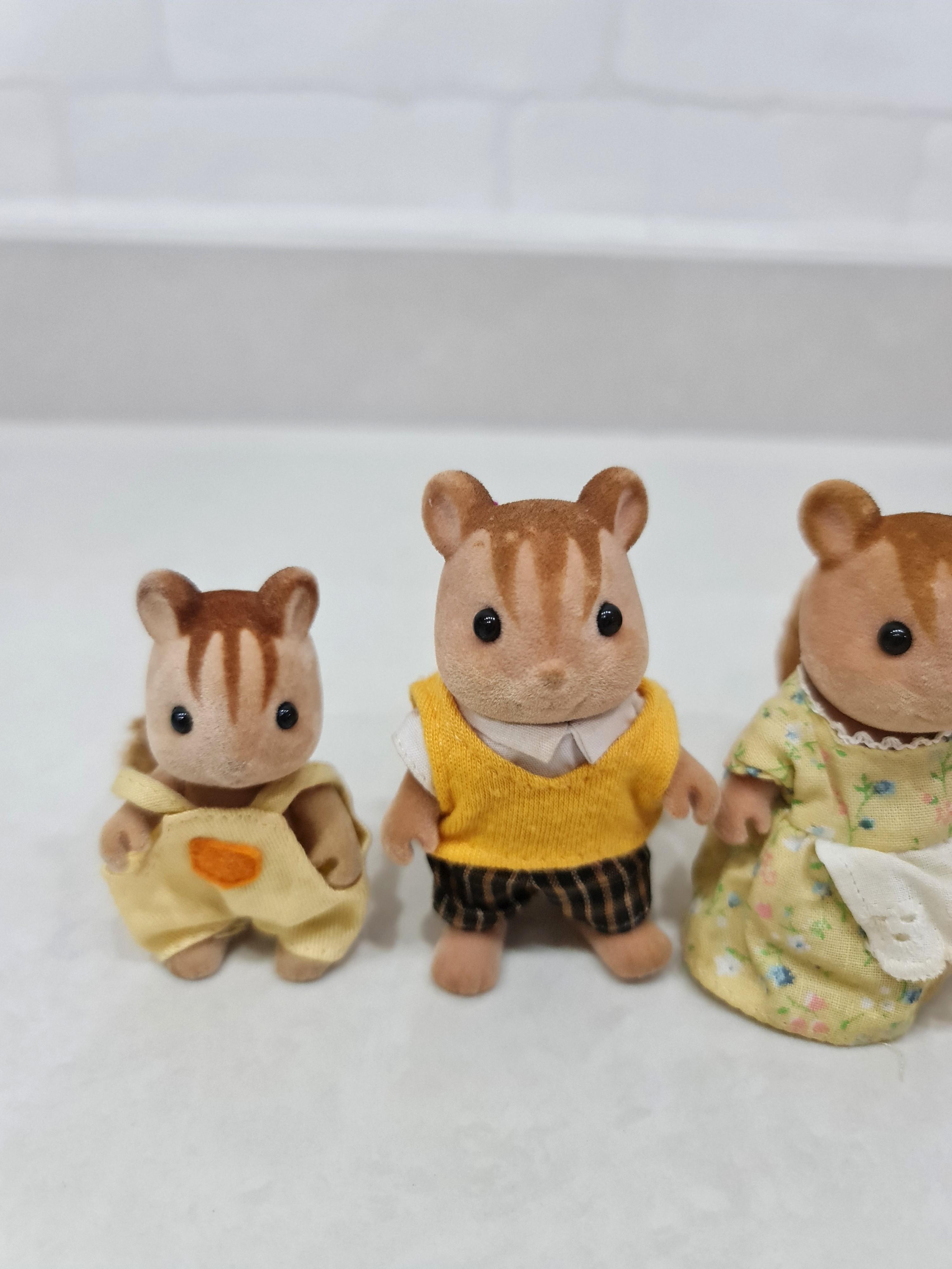 Sylvanian Families Squirrels Family Open Handed Figurines, Hobbies ...