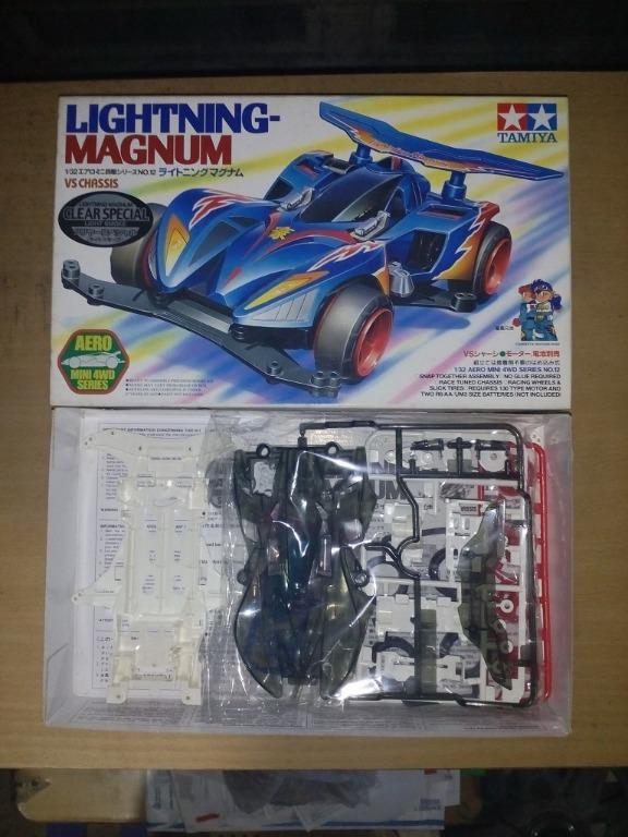 Tamiya Aero Mini 4WD Series Lightning Magnum Clear Light Smoke Special ...