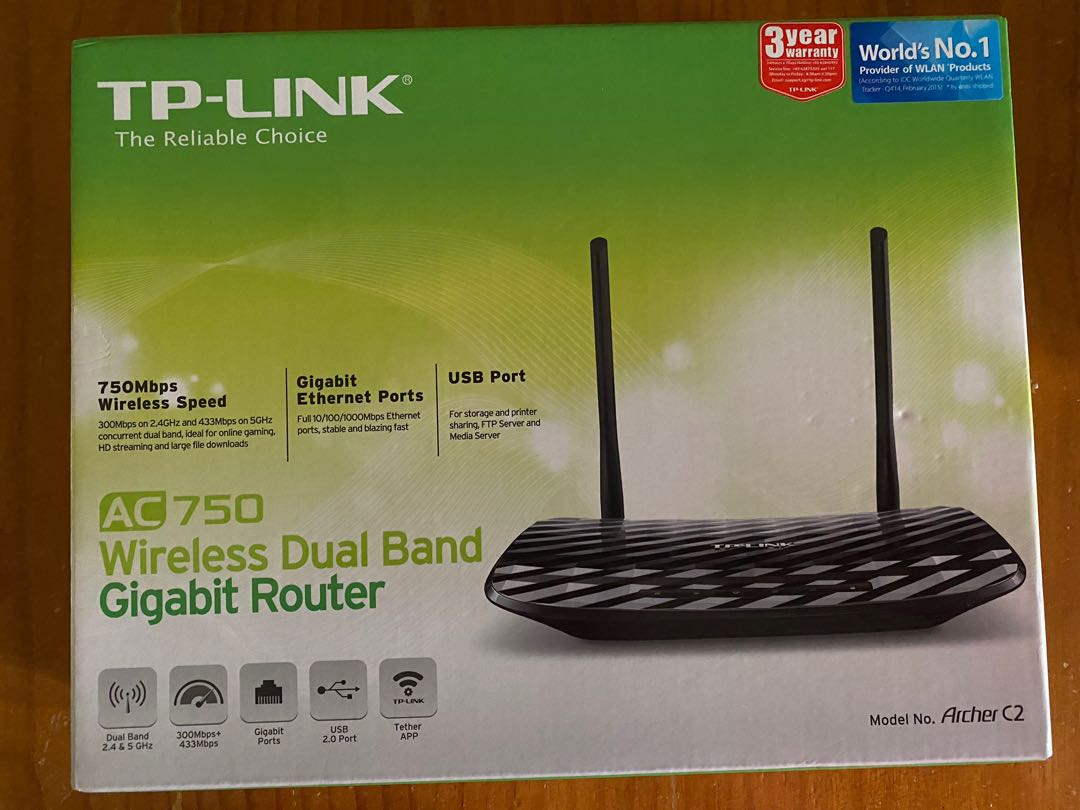 TP link AC 750 Wireless Dual Band Gigabit Router, Computers & Tech, Parts & Accessories ...