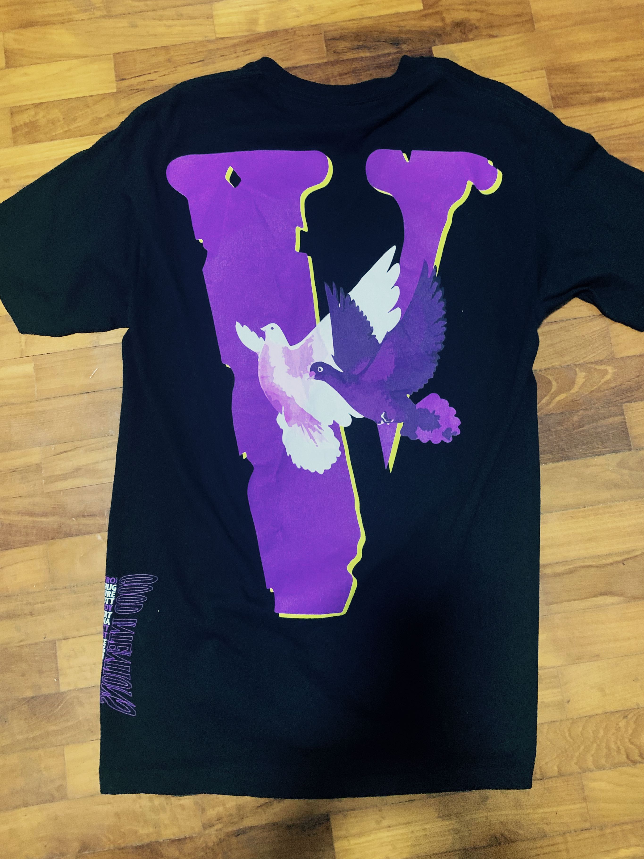 VLONE X NAV DOVES BLACK TEE, Men's Fashion, Tops & Sets, Tshirts & Polo ...
