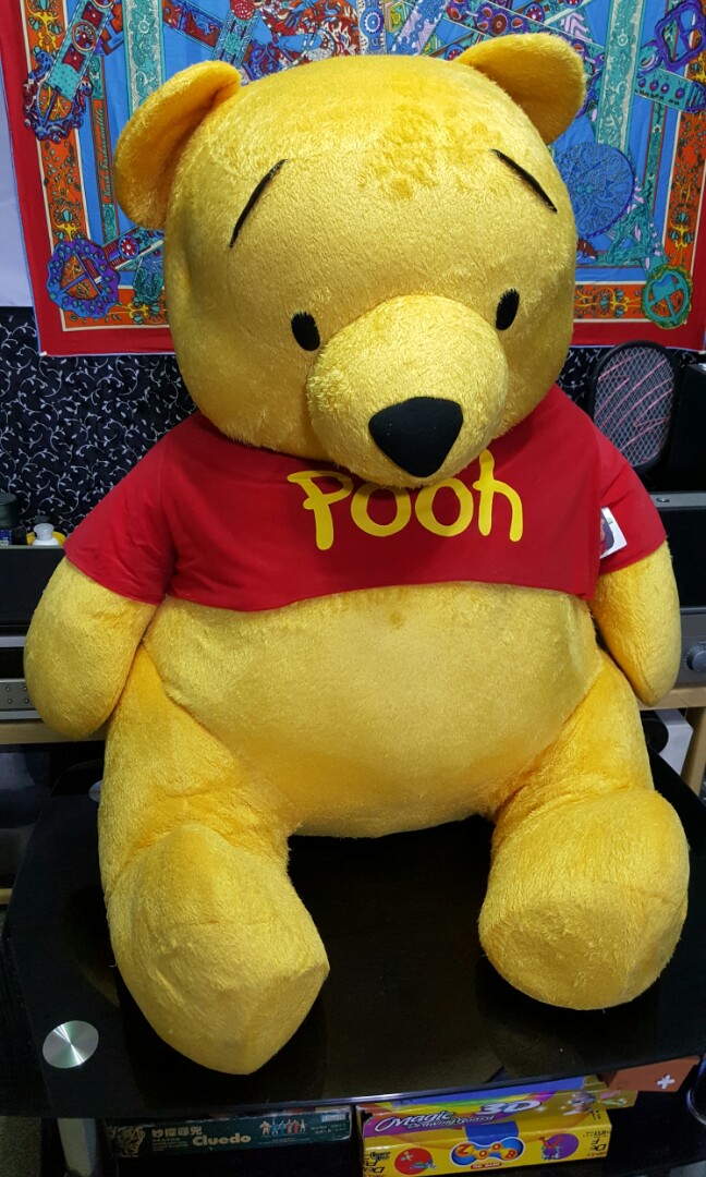 Winnie the Pooh Heavy Jumbo Large Life Size Stuff Toys Japan, Hobbies ...