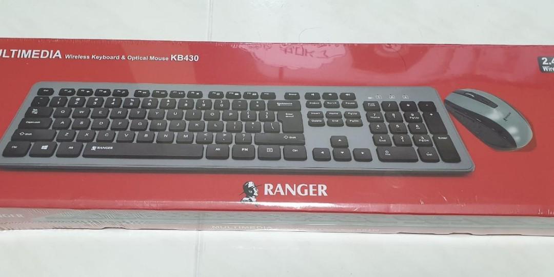 Ranger - Wireless Keyboard & Optical Mouse (KB430) (SEALED), Computers ...