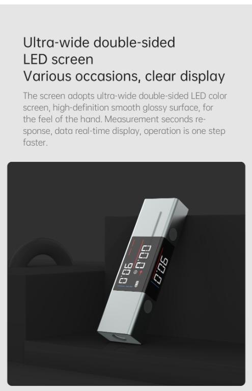 Xiaomi Duka LI1 Laser Angle Protractor Digital Inclinometer Angle ...
