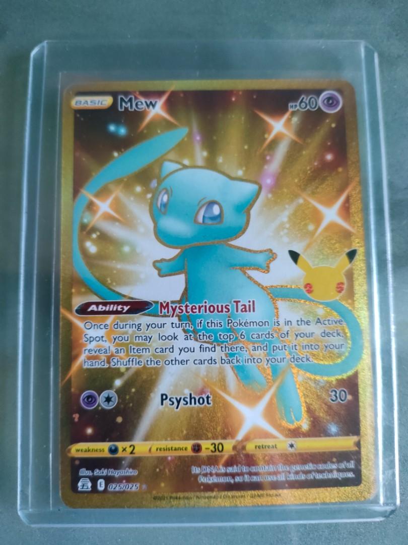 25th anniversary gold mew, Hobbies & Toys, Toys & Games on Carousell