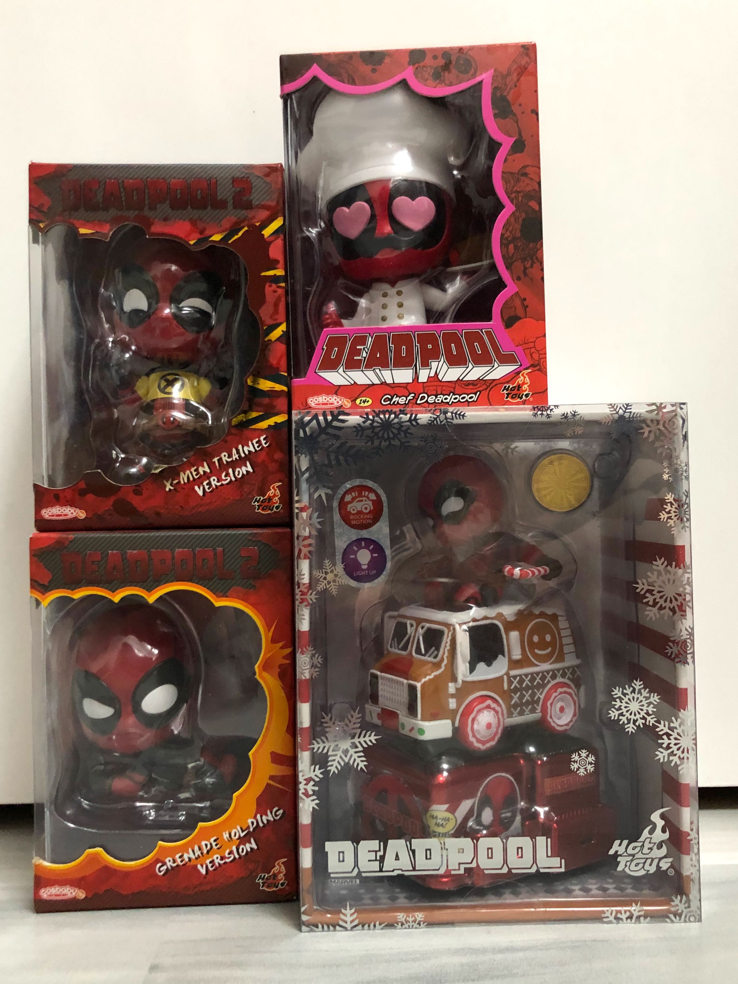 全新 Deadpool 死侍 X-men Trainee Version Grenade Holding Version Chef ...