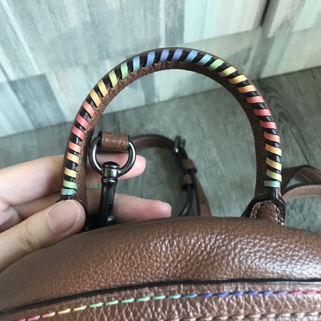 Brand New Limited Edition Coach Mini Andi 3 Way Backpack with Rainbow ...