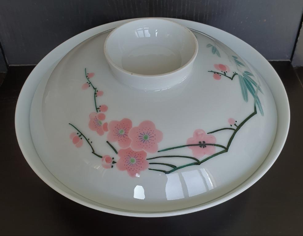 Chinese Cultural Revolution Porcelain Mao Ze Dong Red Plum Blossom 毛主席瓷 ...