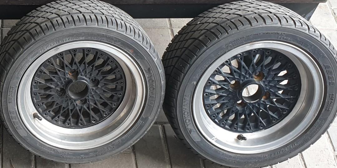 4 Classic Mini Sports BBS Rims 13 inch with tyres, Auto Accessories on ...