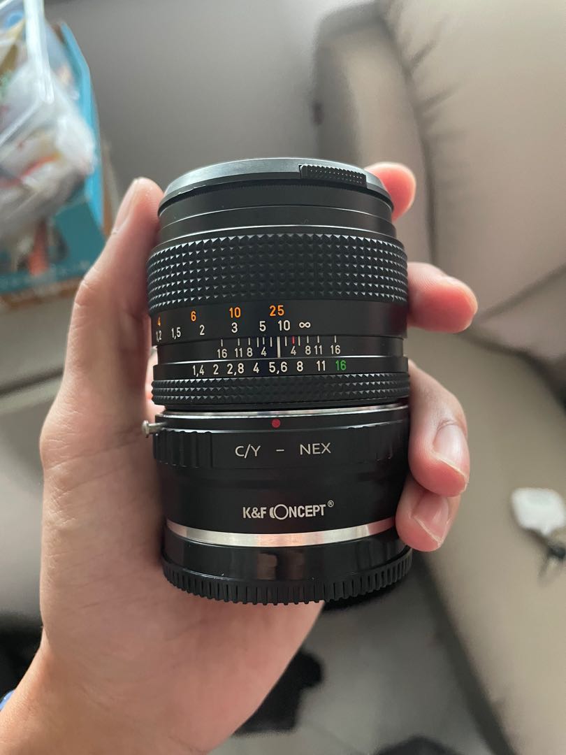 Contax 50mm f1.4 C/Y mount with Sony FE adapter, Photography, Lens ...