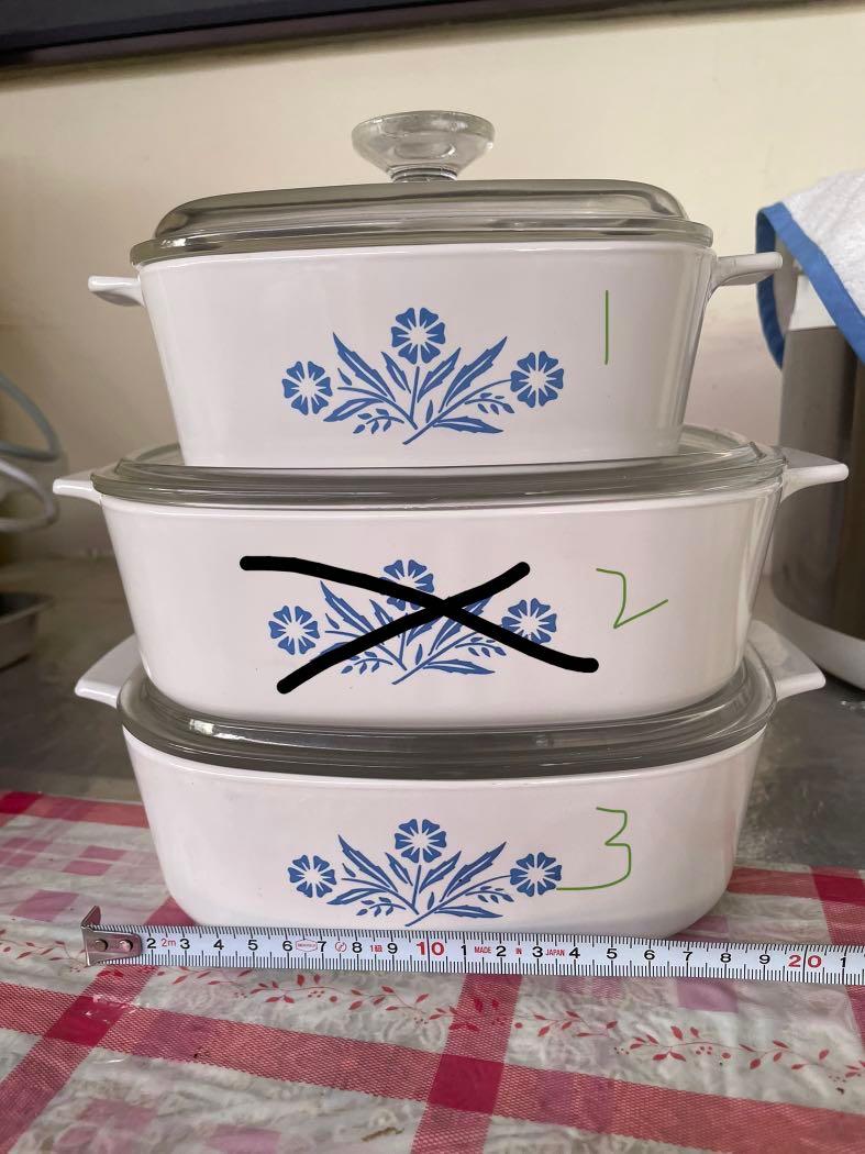 Corning Ware blue flowers, Furniture & Home Living, Kitchenware ...