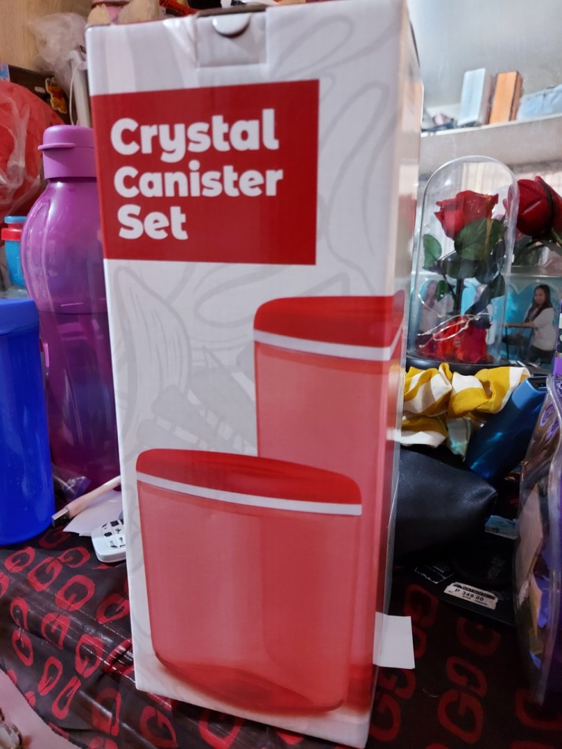 Crystal canister set, Furniture & Home Living, Kitchenware & Tableware ...