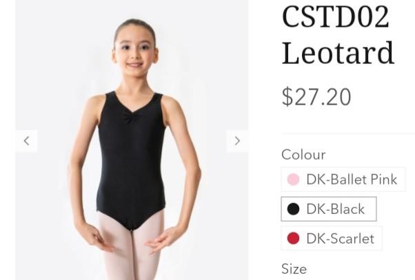 CSTD Jazz Exam Black Leotard, Babies & Kids, Babies & Kids Fashion on ...