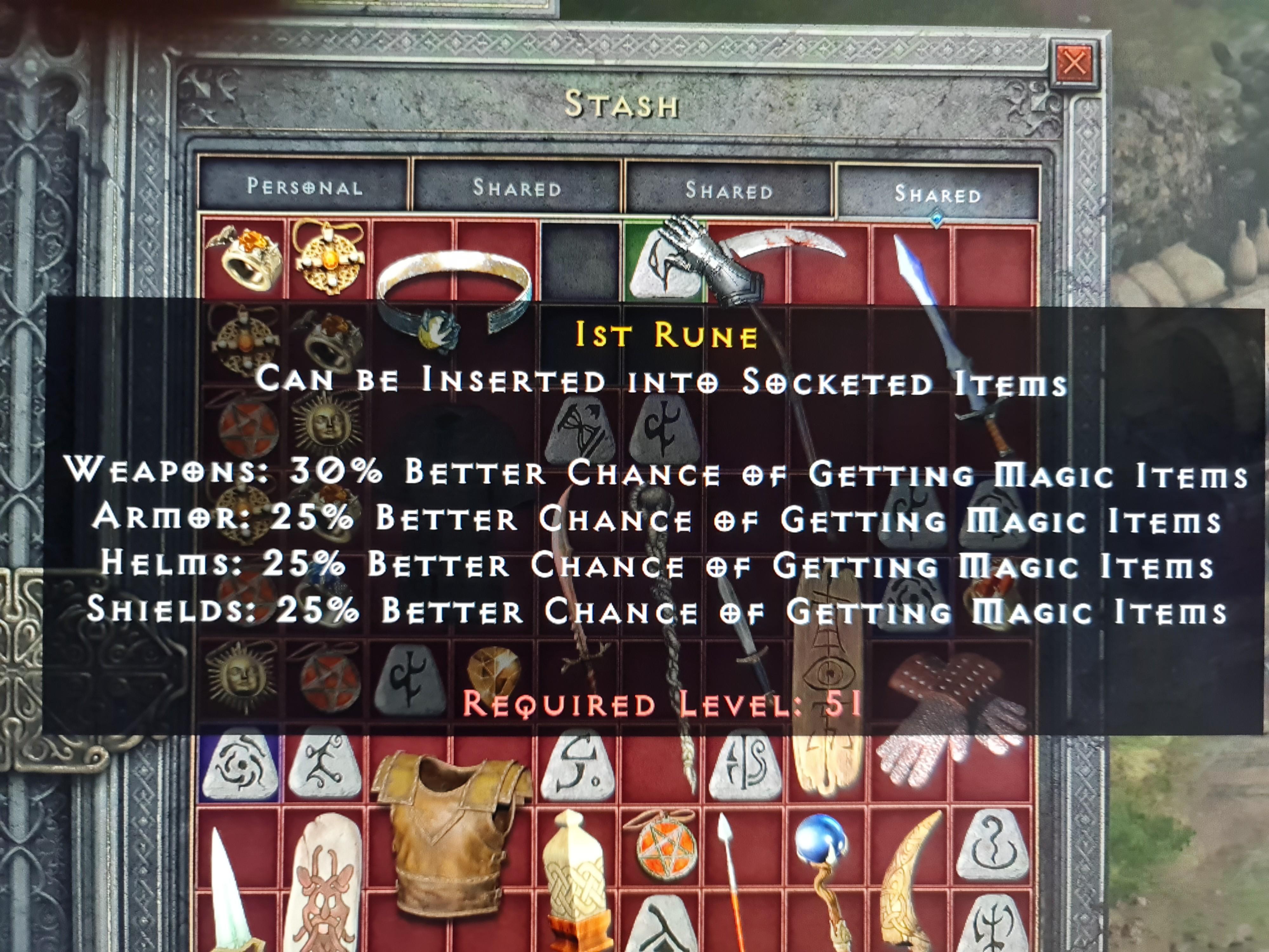 D2R Ist Rune, Video Gaming, Gaming Accessories, In-Game Products on ...