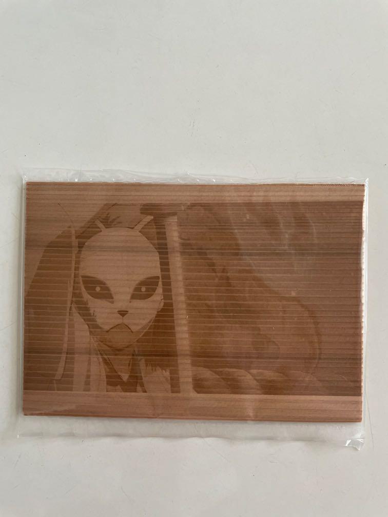 Demon Slayer Engraved on a piece of wood paper, Hobbies & Toys ...