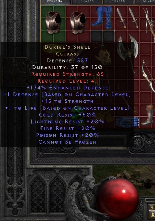 Diablo 2 Duriel's Shell, Video Gaming, Gaming Accessories, In-Game ...