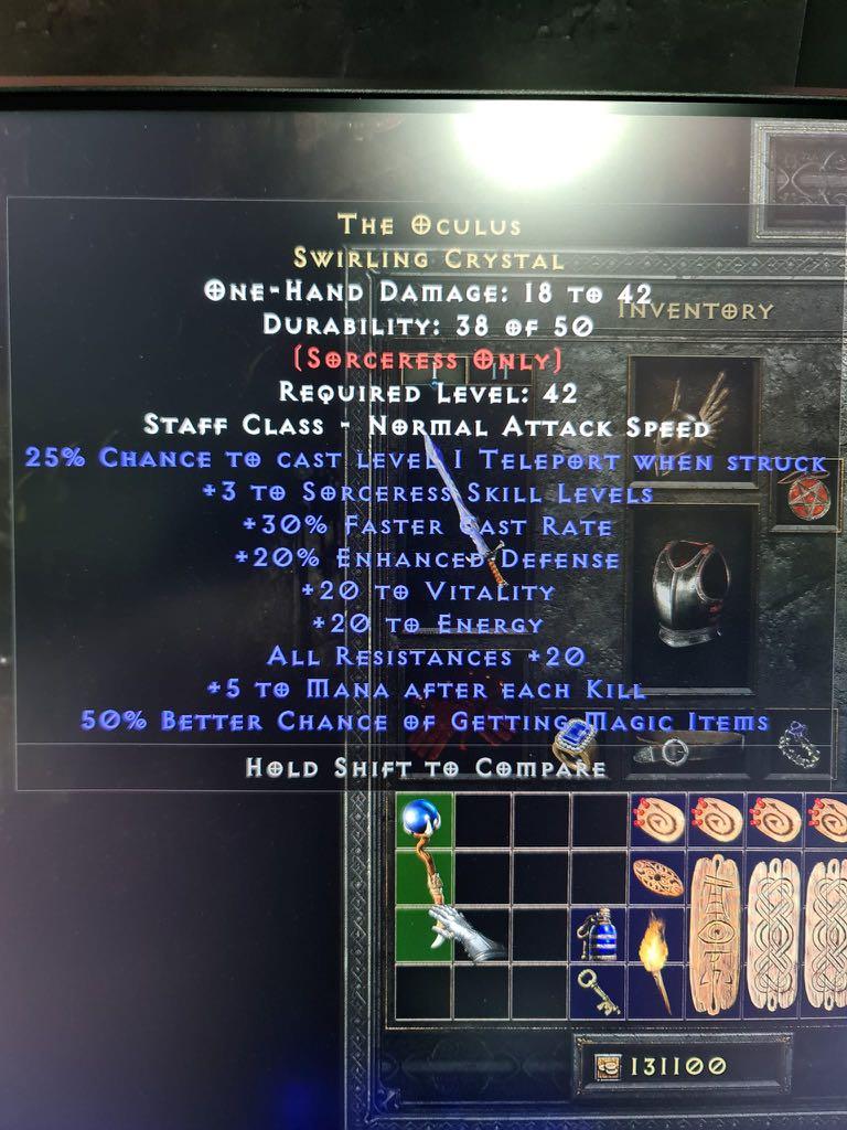 Diablo 2 Resurrected Oculus OCCY, Video Gaming, Video Games, Others on ...