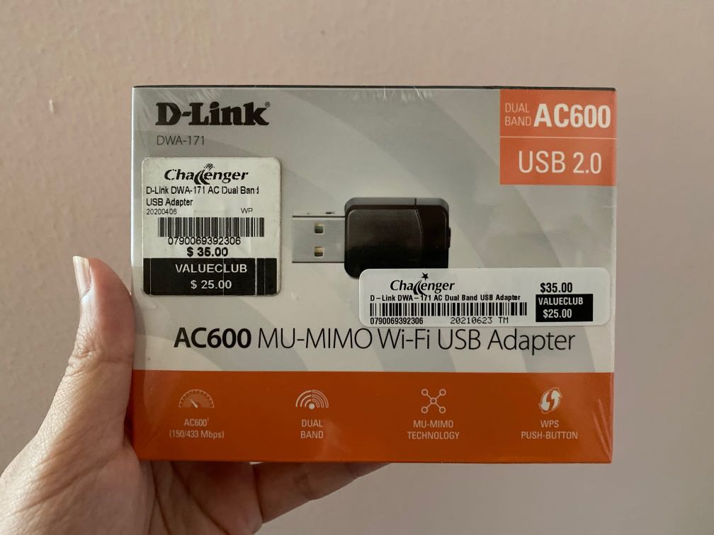 D-Link AC600 wifi USB adaptor, Computers & Tech, Office & Business ...