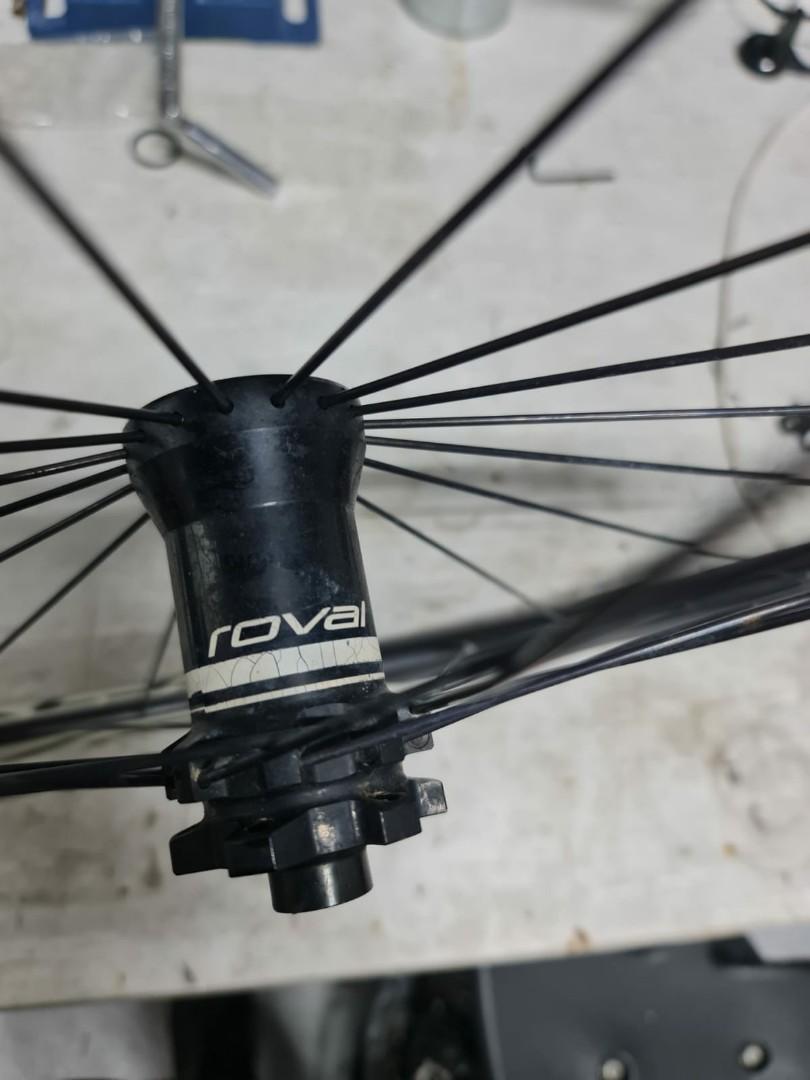 DT swiss front hub with cracked roval control carbon rim for spare ...