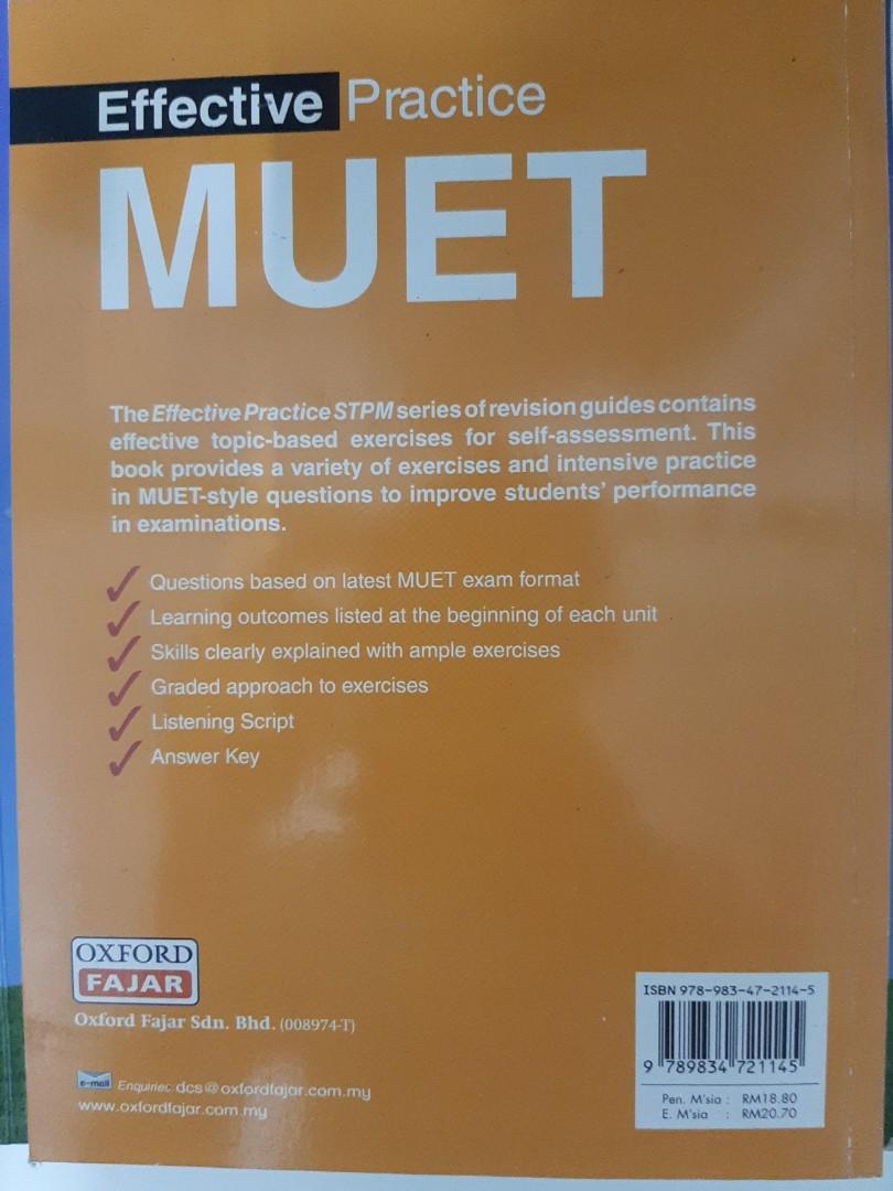 Effective Practice MUET, Hobbies & Toys, Books & Magazines, Textbooks ...