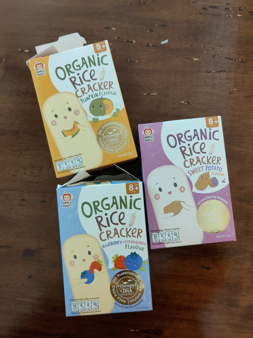 (FREE) Organic rice cracker (with Omega-3 & DHA), Food & Drinks ...