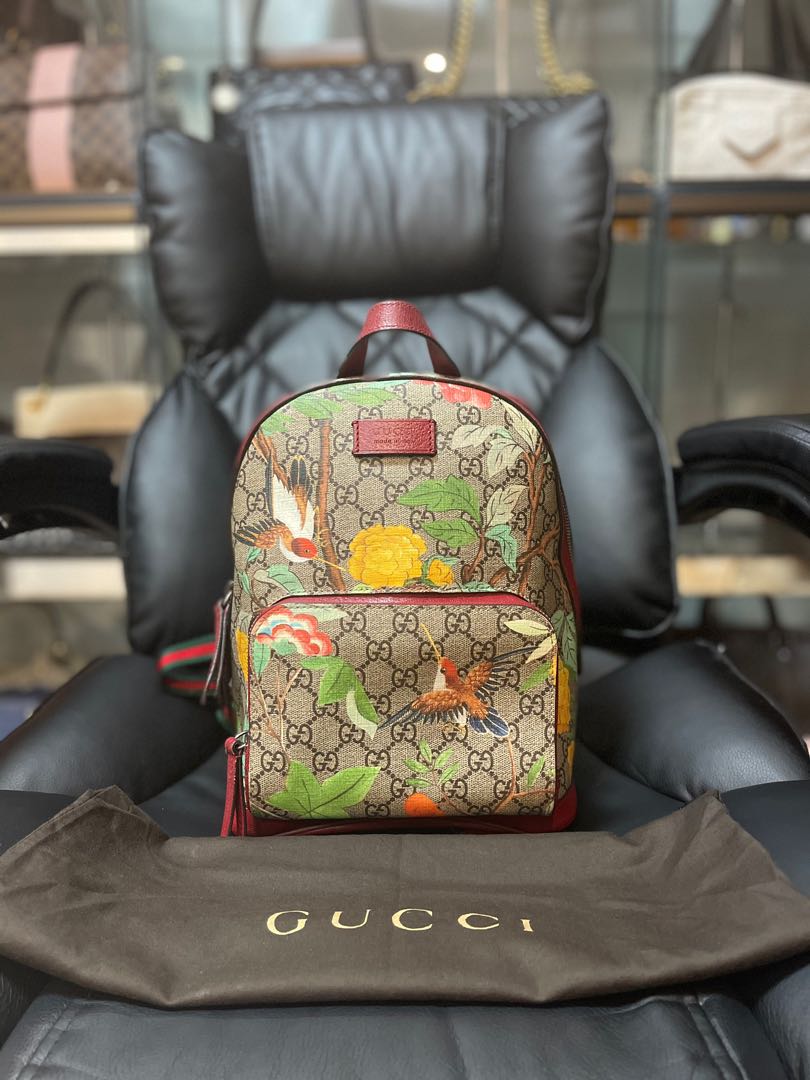 Gucci Tian Sherry Line Medium Back Pack, Luxury, Bags & Wallets on Carousell