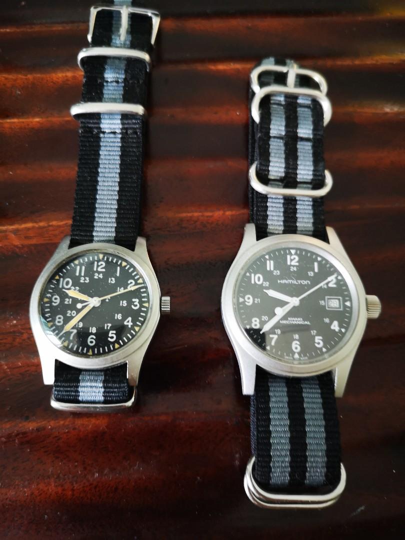 Hamilton MIL-W-46374B Military Watch May 1983 Khaki Mechanical, Luxury ...
