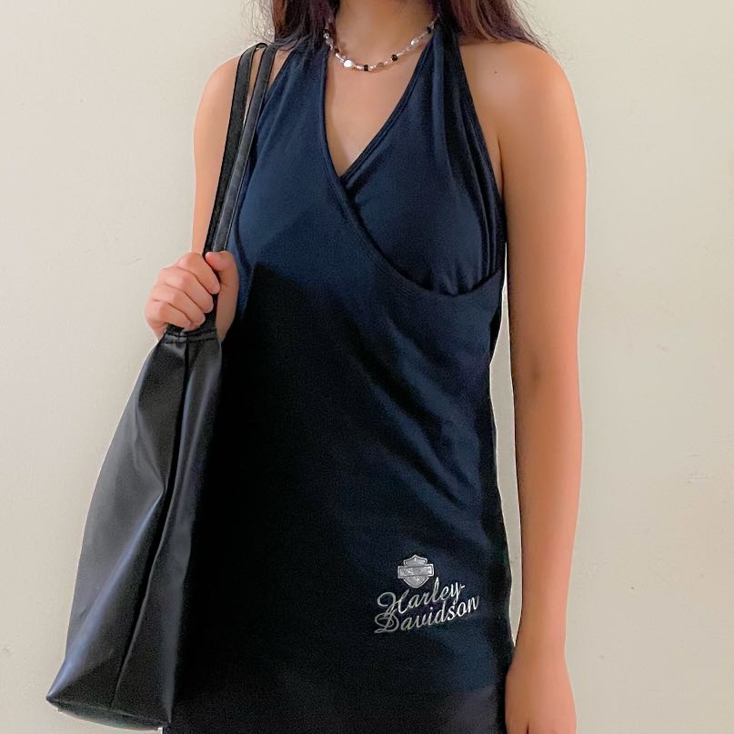 Harley Davidson Halter Top, Women's Fashion, Tops, Sleeveless on Carousell