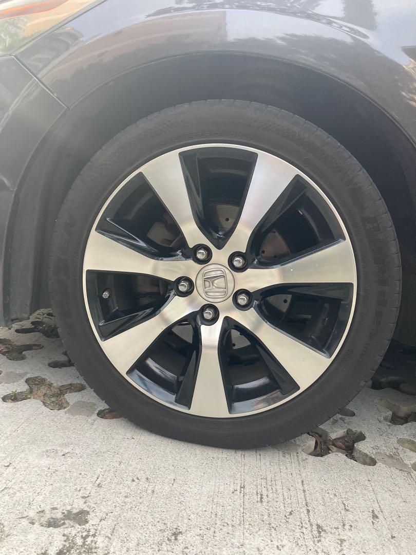 Honda Jade Original Rims with Tyres, Car Accessories, Tyres & Rims on ...