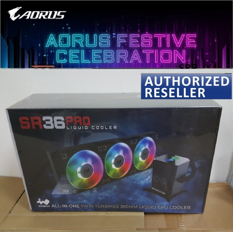 InWin SR36 Pro 360mm AIO CPU Liquid Cooler for Intel & AMD (5Y), #Ready ...