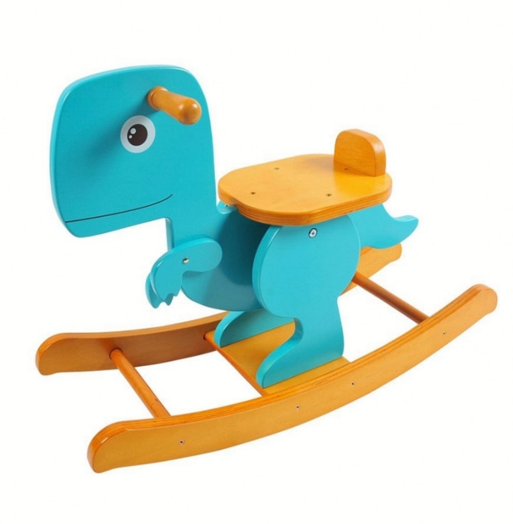 Labebe wooden rocking horse - in dinosaur shape, Babies & Kids, Infant ...