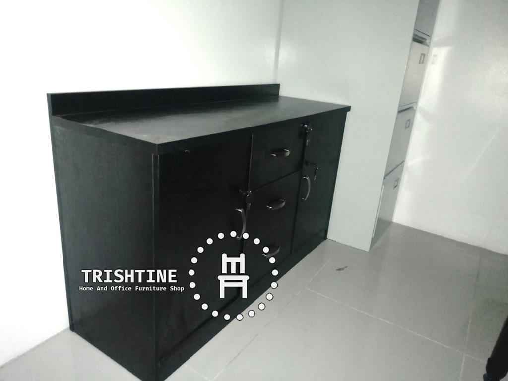 ++L-type executive table glass top++, Furniture & Home Living, Office ...