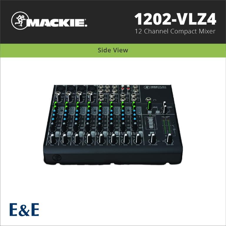 MACKIE 1202-VLZ4__12-Channel Analog Mixer with 4 Onyx Mic Preamps (NEW ...
