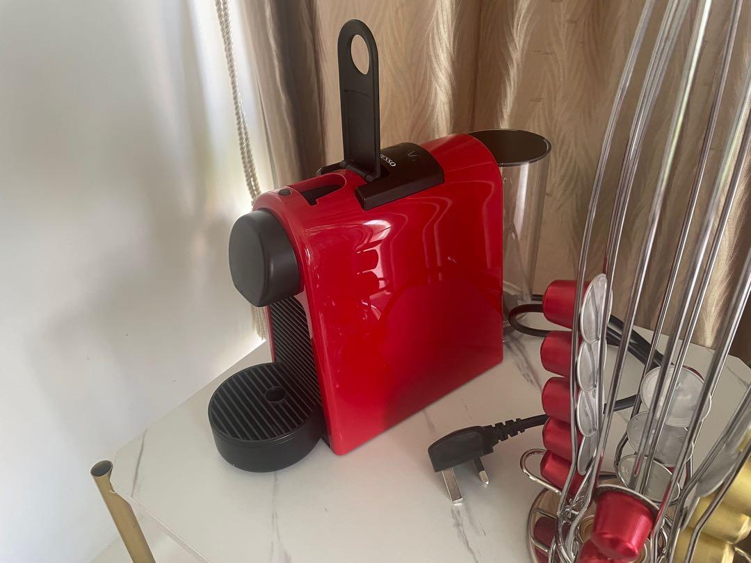 Nespresso Essenza Mini - Ruby Red + Capsule holder, TV & Home ...