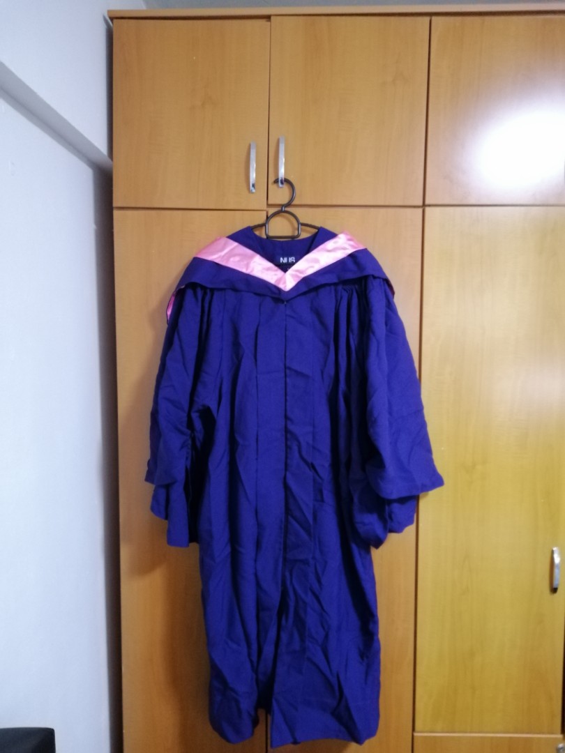 NUS FASS GRADUATION GOWN FULL SET PINK HOOD, Women's Fashion, Dresses ...