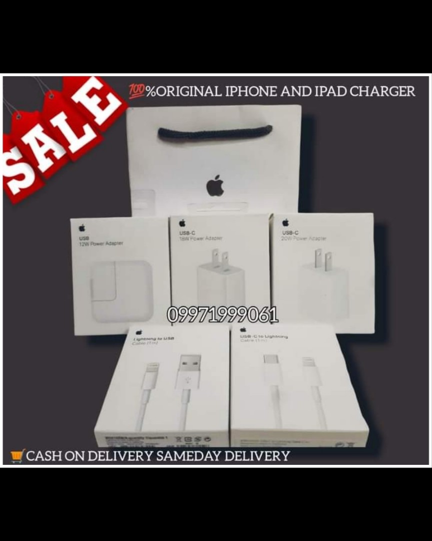 Original Apple Charger for ipad and iphone 5w 12w USB C 18W 20W, Mobile ...