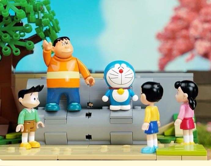 Original Doraemon Nobita Cement Pipe Playground Lego Compatible Block ...
