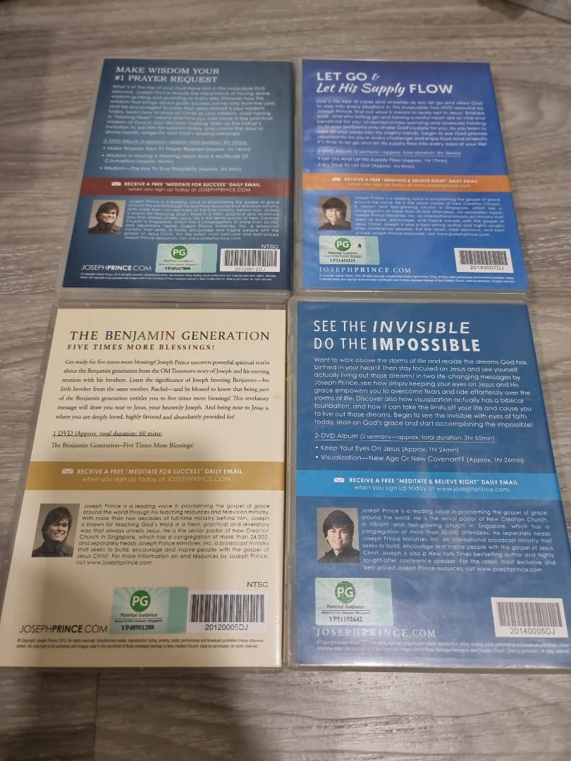Pastor Joseph Prince DvD/ CDs, Hobbies & Toys, Music & Media, CDs ...
