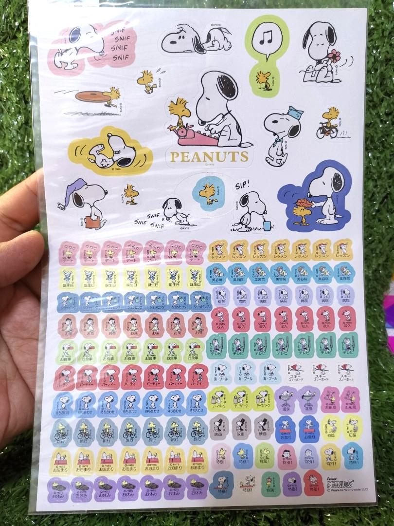 Peanuts Snoopy Planner Sticker, Hobbies & Toys, Stationary & Craft ...
