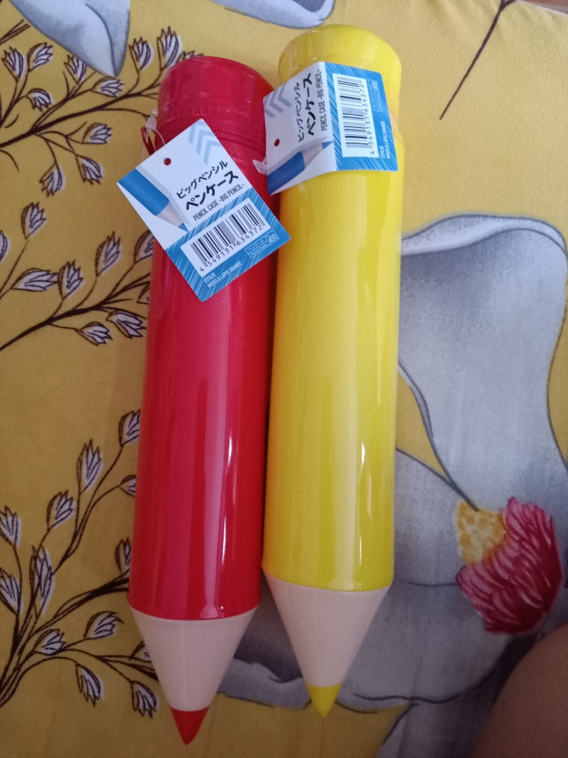Pencil shaped pencil cases Daiso, Hobbies & Toys, Stationery & Craft, Stationery & School ...