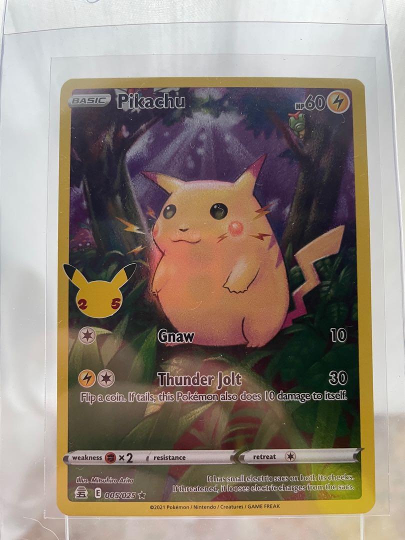Pikachu Full Art Celebrations, Hobbies & Toys, Toys & Games on Carousell