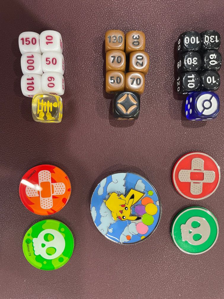 Pokémon coin & dice, Hobbies & Toys, Toys & Games on Carousell