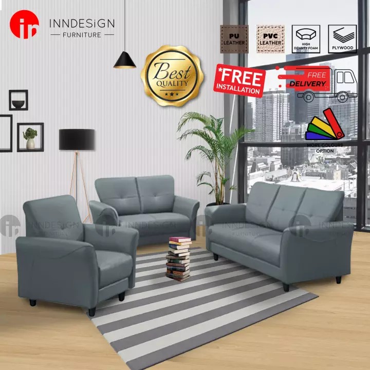 PVC sofa / set $759, Furniture & Home Living, Furniture, Sofas on Carousell