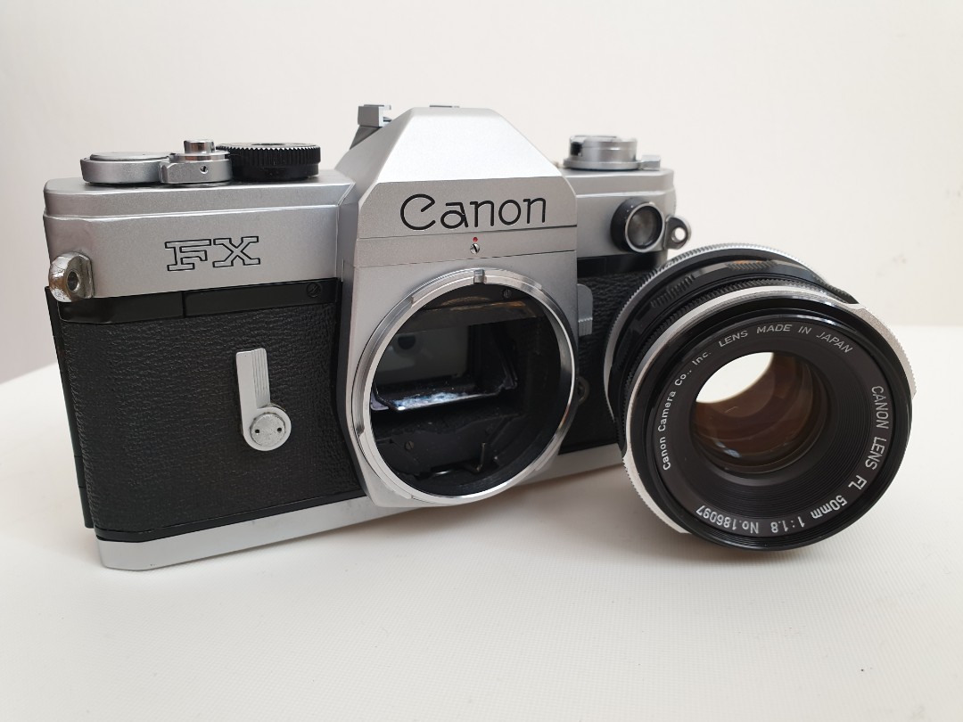 Rare Canon FX film camera with FL mount 50mm f1.8, Photography, Cameras ...