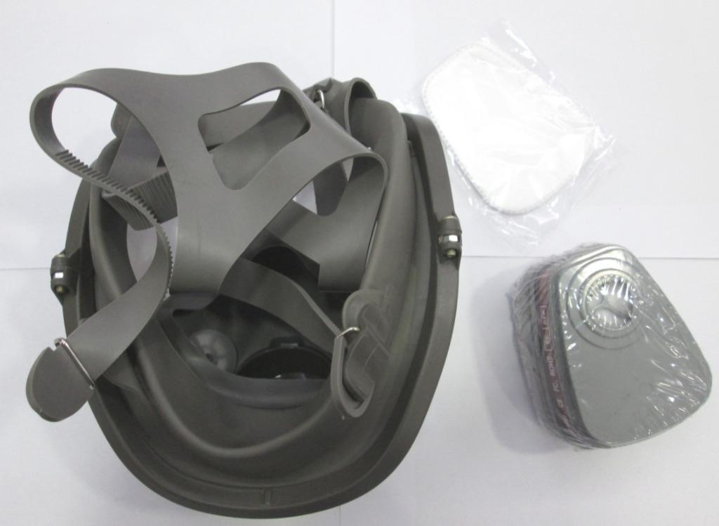 Savior Full Face Respirator Mask with Dual, Health & Nutrition, Face ...