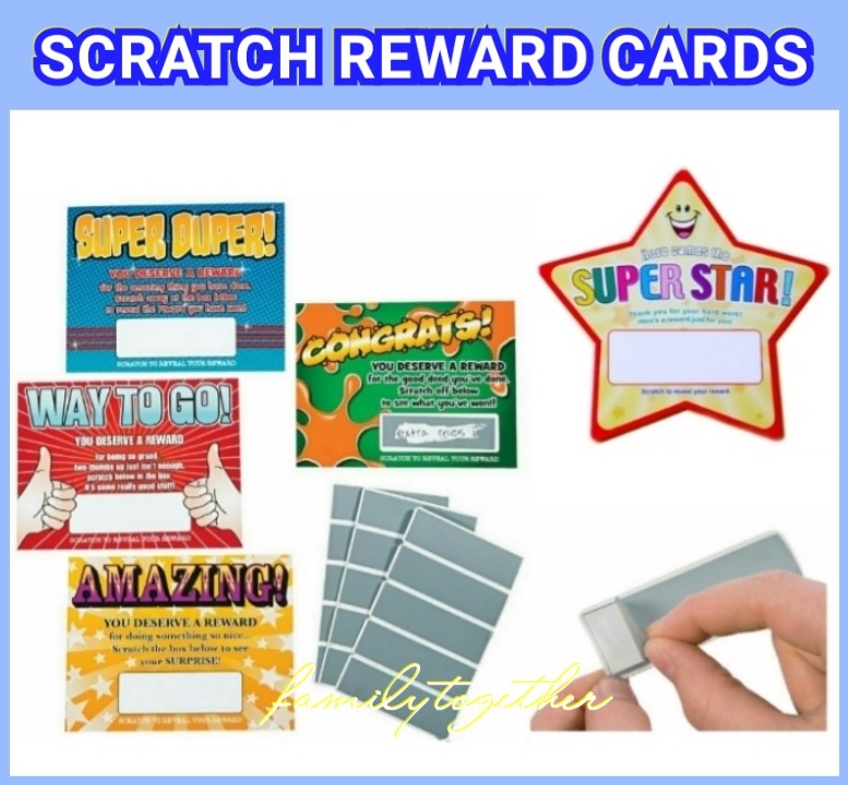 Scratch Reward Cards, Hobbies & Toys, Stationery & Craft, Stationery ...