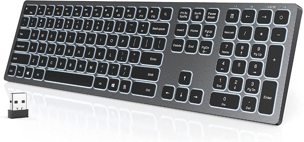 SEENDA Backlit Wireless Keyboard, seenda 2.4GHz Ultra Slim Rechargeable ... SEENDA Backlit Wireless Keyboard, seenda 2.4GHz Ultra Slim Rechargeable ...