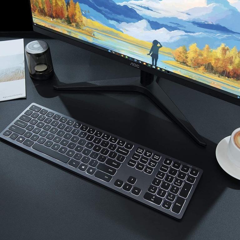SEENDA Backlit Wireless Keyboard, seenda 2.4GHz Ultra Slim Rechargeable ... SEENDA Backlit Wireless Keyboard, seenda 2.4GHz Ultra Slim Rechargeable ...