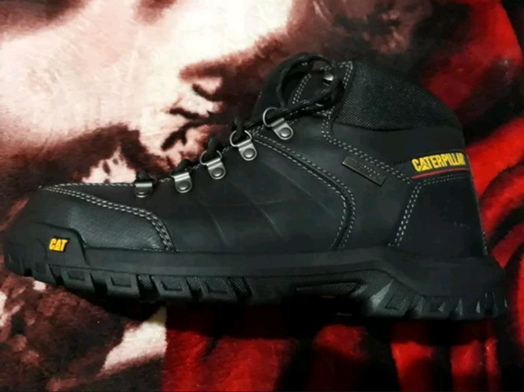 Sepatu Safety CAT Caterpillar Shoes Preloved, Fesyen Pria, Sepatu ...
