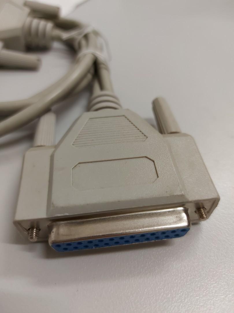 Serial (RS232-C) cable with dual head (Female for either 9 pins or 25 ...