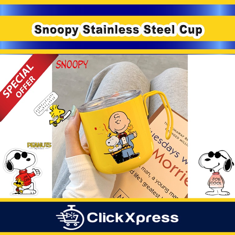 Snoopy Stainless Steel Cup, Furniture & Home Living, Kitchenware ...